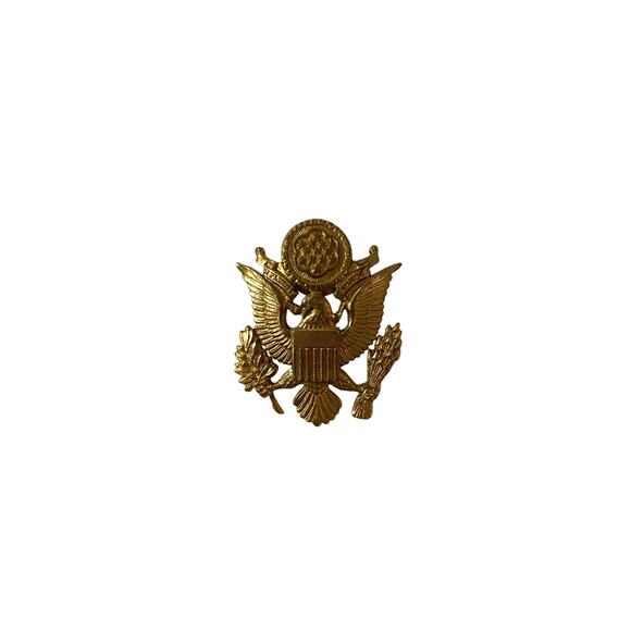 Vintage | Accessories | Vintage Us Army Eagle Cap Badge Pin Collectors ...